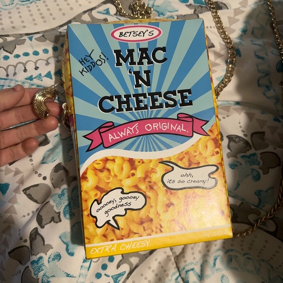 Betsey Johnson | Bags | Mini Satchel In Betsey Jonhson Macaroni Box ...